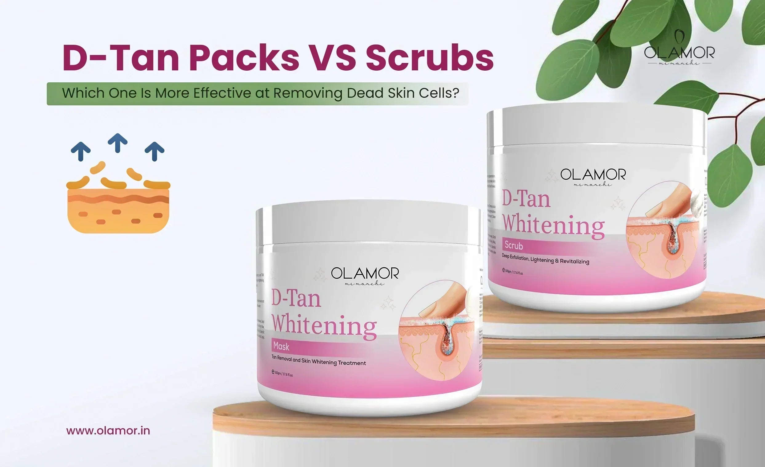 Scrub vs D-Tan Pack: Which Suits Oily Skin Better? – OLAMOR